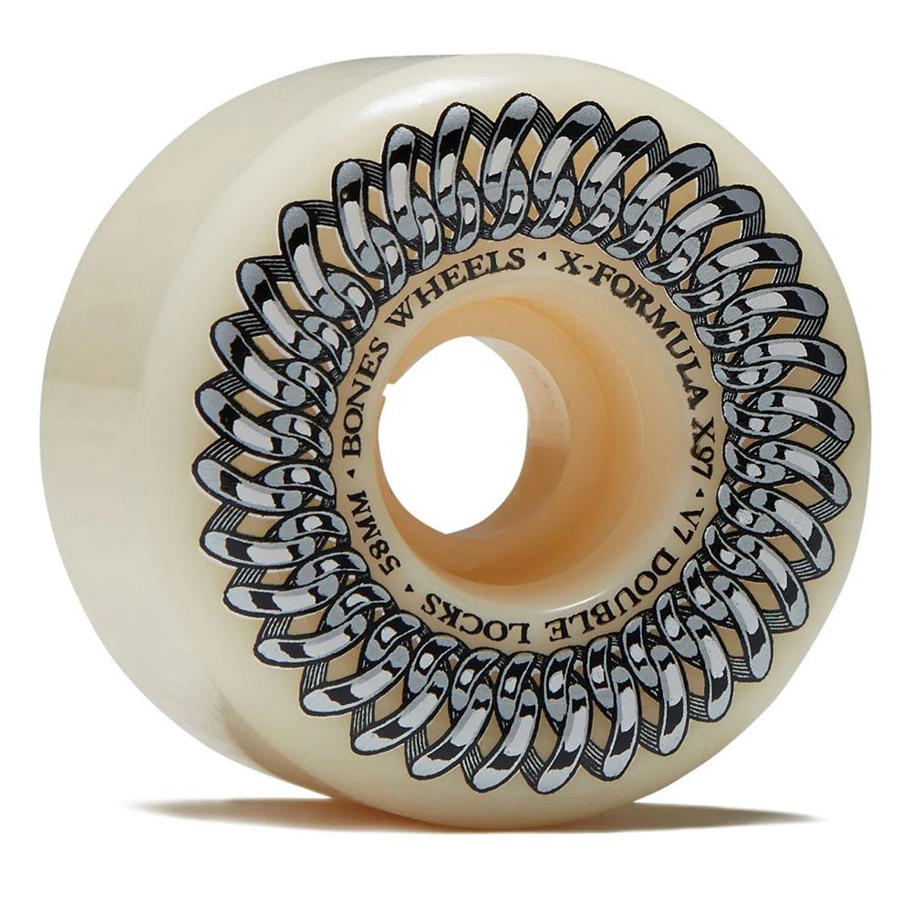 Bones Wheels - X-Formula V7 Double Lock White 97a 58mm (4 Pack ...