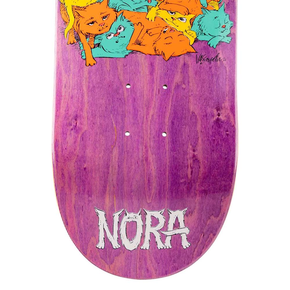 Welcome Skateboard Deck - Purr Pile - Nora Pro Model Purple 8.25 ...