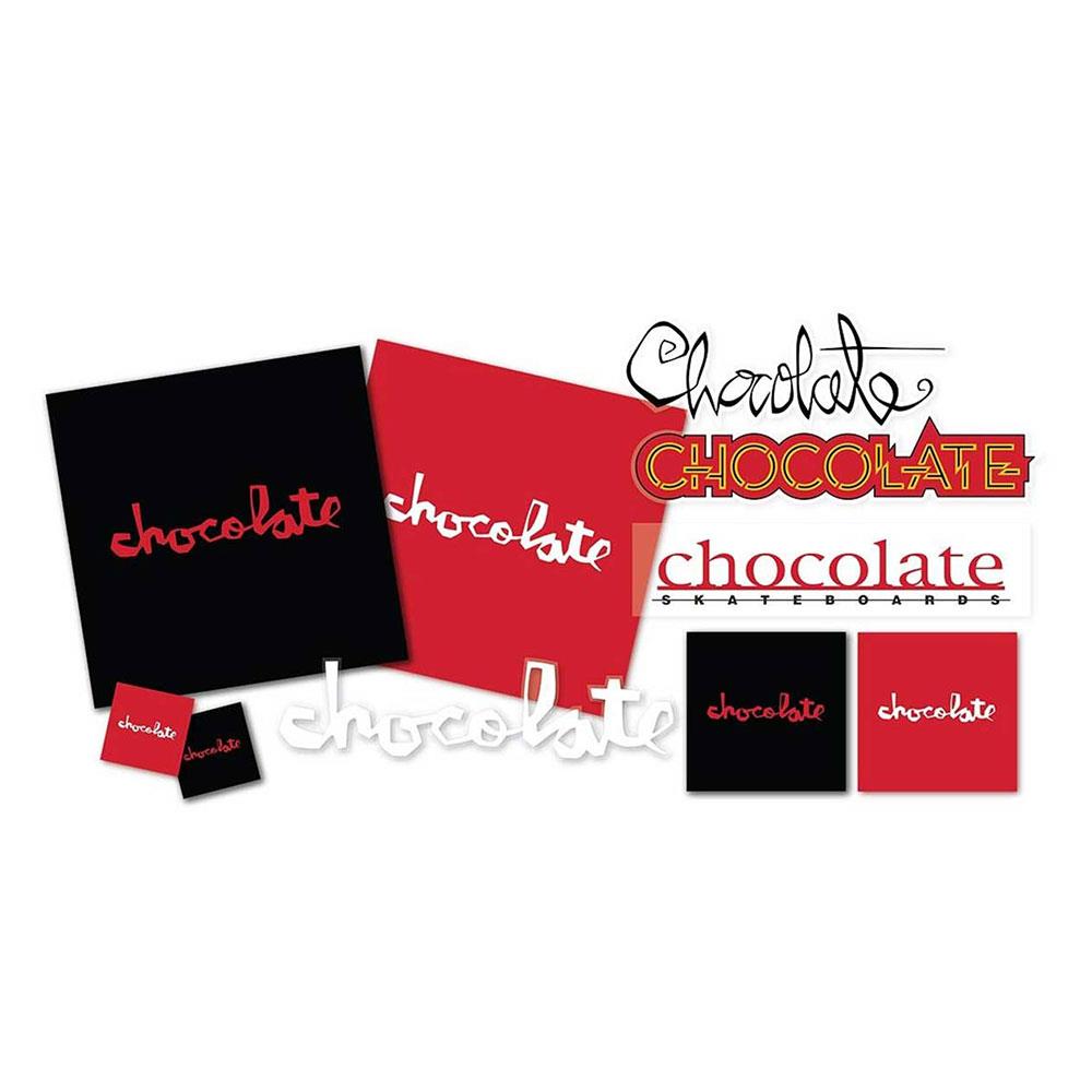Chocolate Stickers - Heritage 10 Pack | Source Skate Co