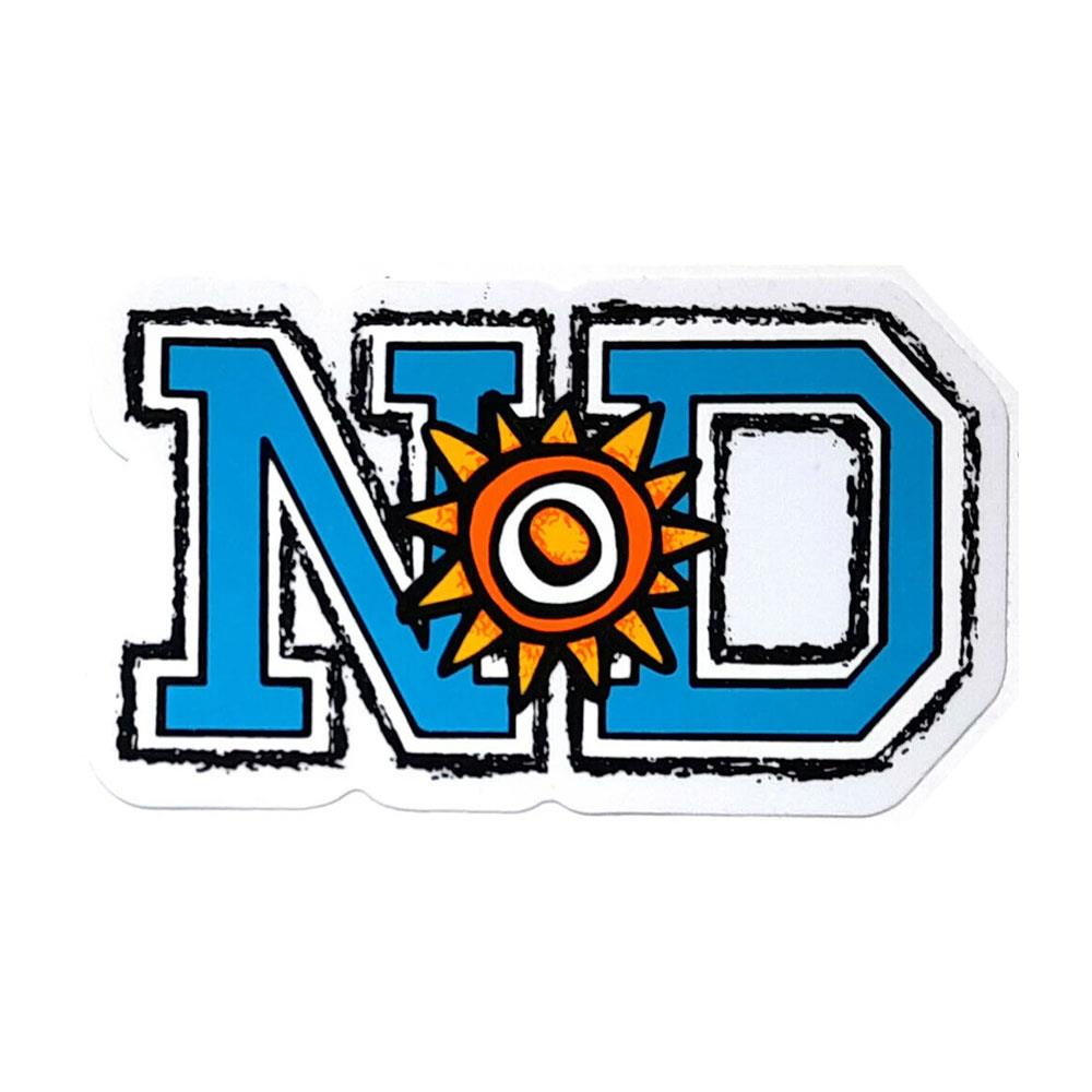 New Deal Official Reissue Skateboard Sticker - Blue Logo | Source Skate Co